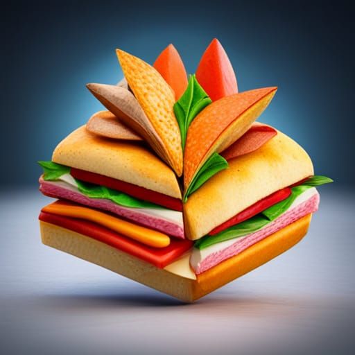 "Wacky Sandwiches" - AI Generated Artwork - NightCafe Creator
