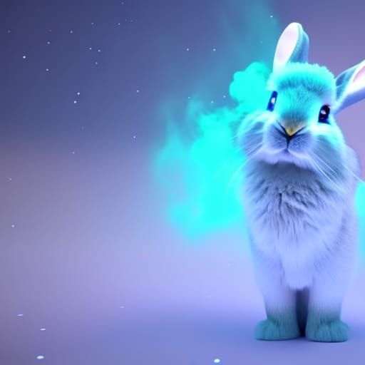 Ghost Rabbit - AI Generated Artwork - NightCafe Creator