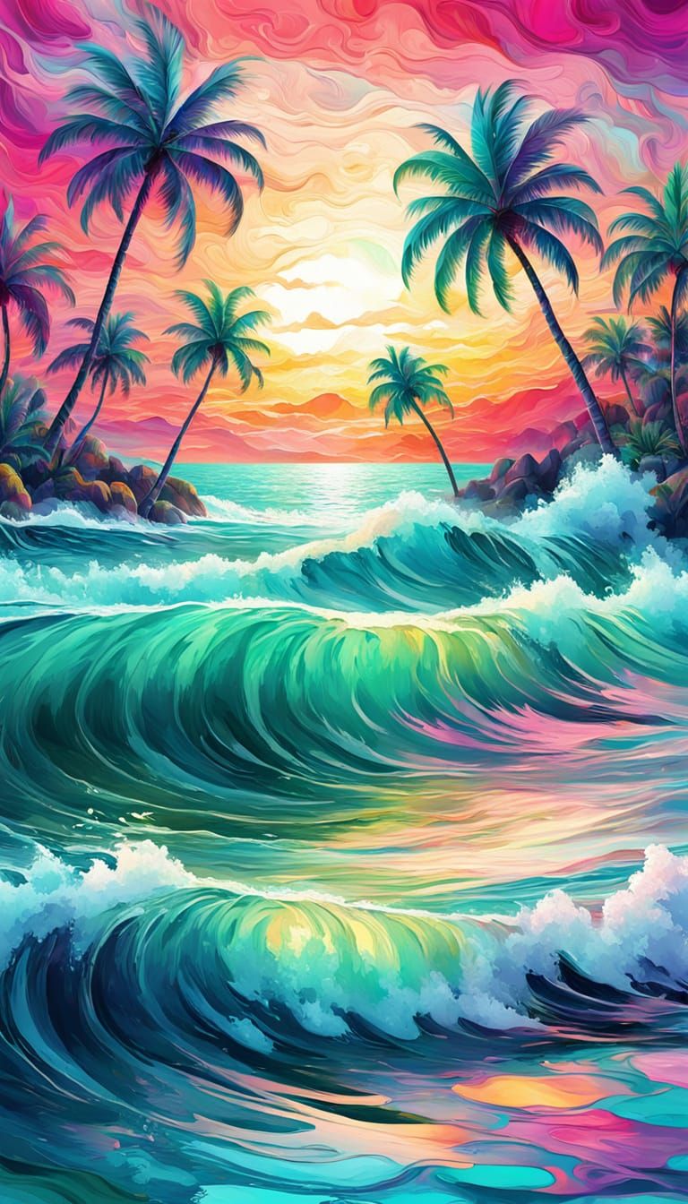Prismatic Ocean Landscape - Prismatic Ocean Landscape