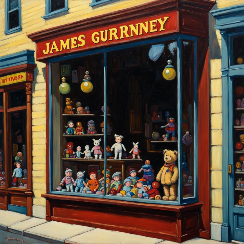 Toy store window - AI Generated Artwork - NightCafe Creator