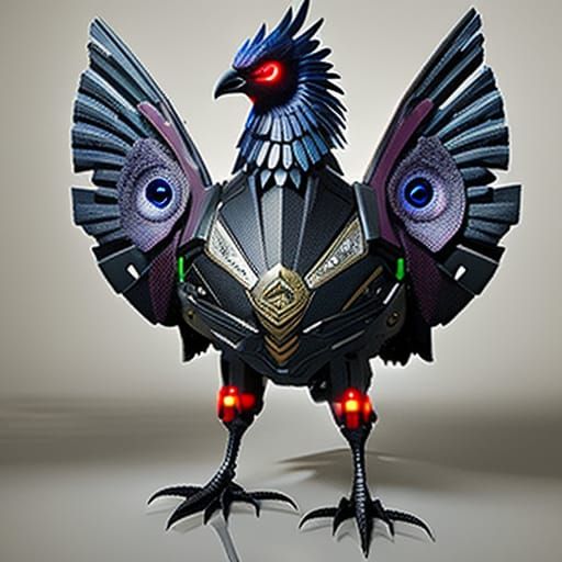 Chicken Cyborg - AI Generated Artwork - NightCafe Creator