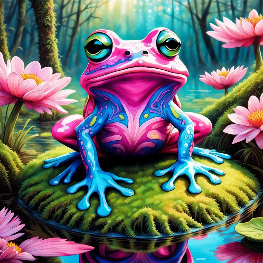 My frog - AI Generated Artwork - NightCafe Creator