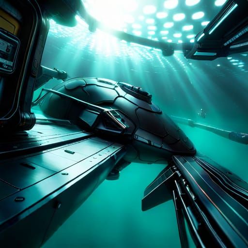 Hi tech sub - AI Generated Artwork - NightCafe Creator