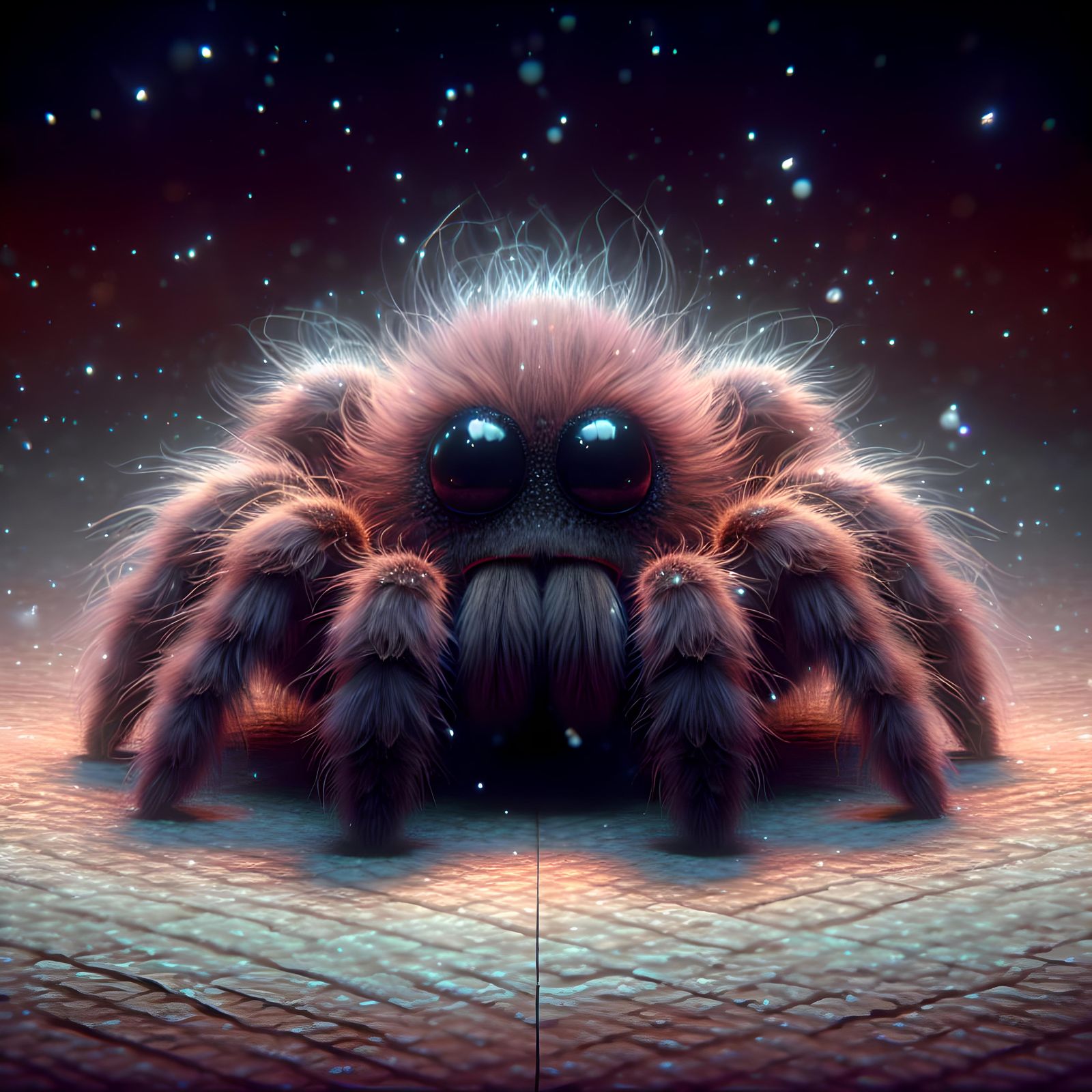 Terry the tarantula…….(I think SOMEONE has been using the conditioner ...