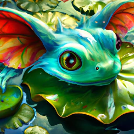 gremlin frog pokemon thing - AI Generated Artwork - NightCafe Creator