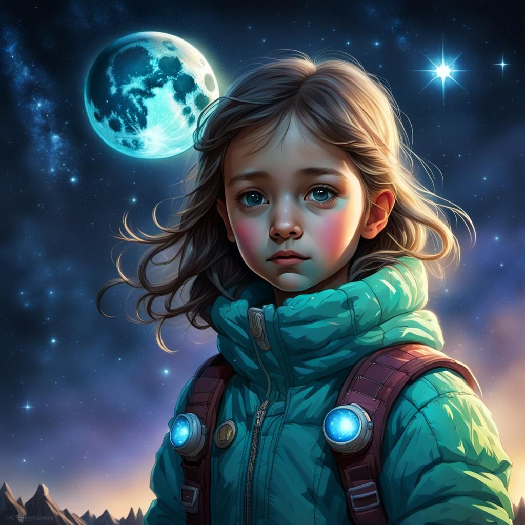 Little girl - AI Generated Artwork - NightCafe Creator
