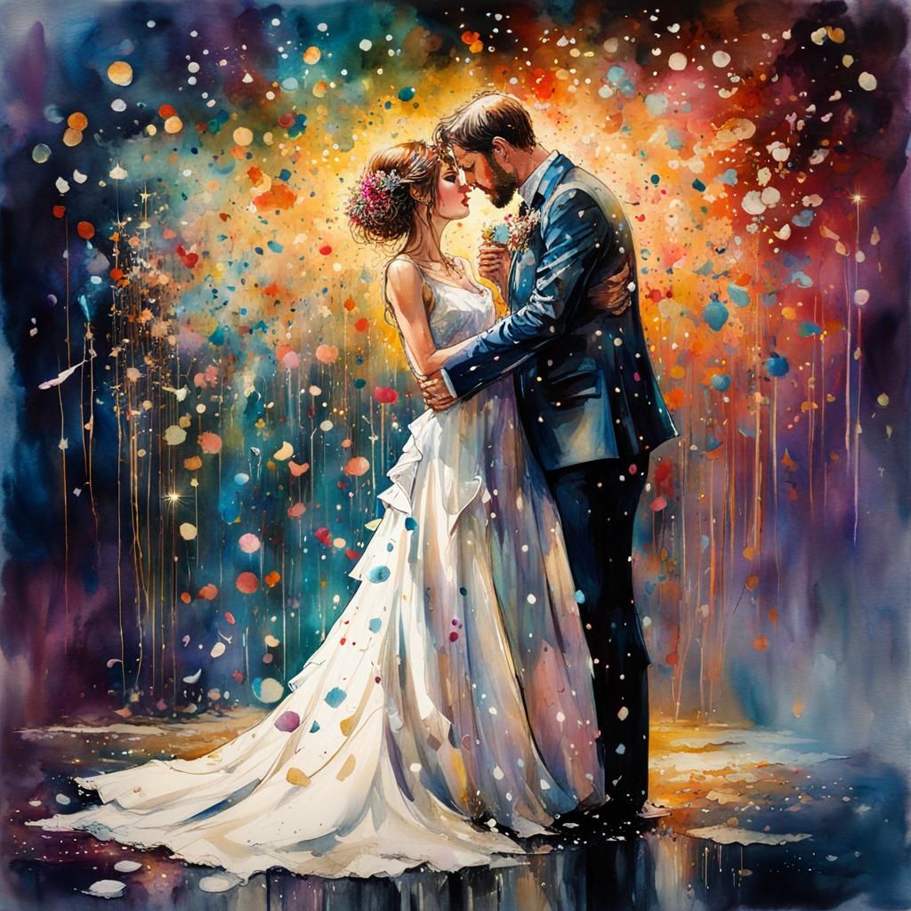 Bridal couple - AI Generated Artwork - NightCafe Creator