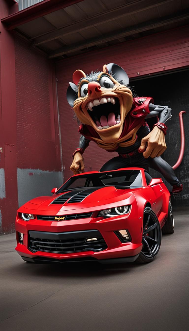 The combination of the Rat Fink mouse, with its rebellious and edgy ...