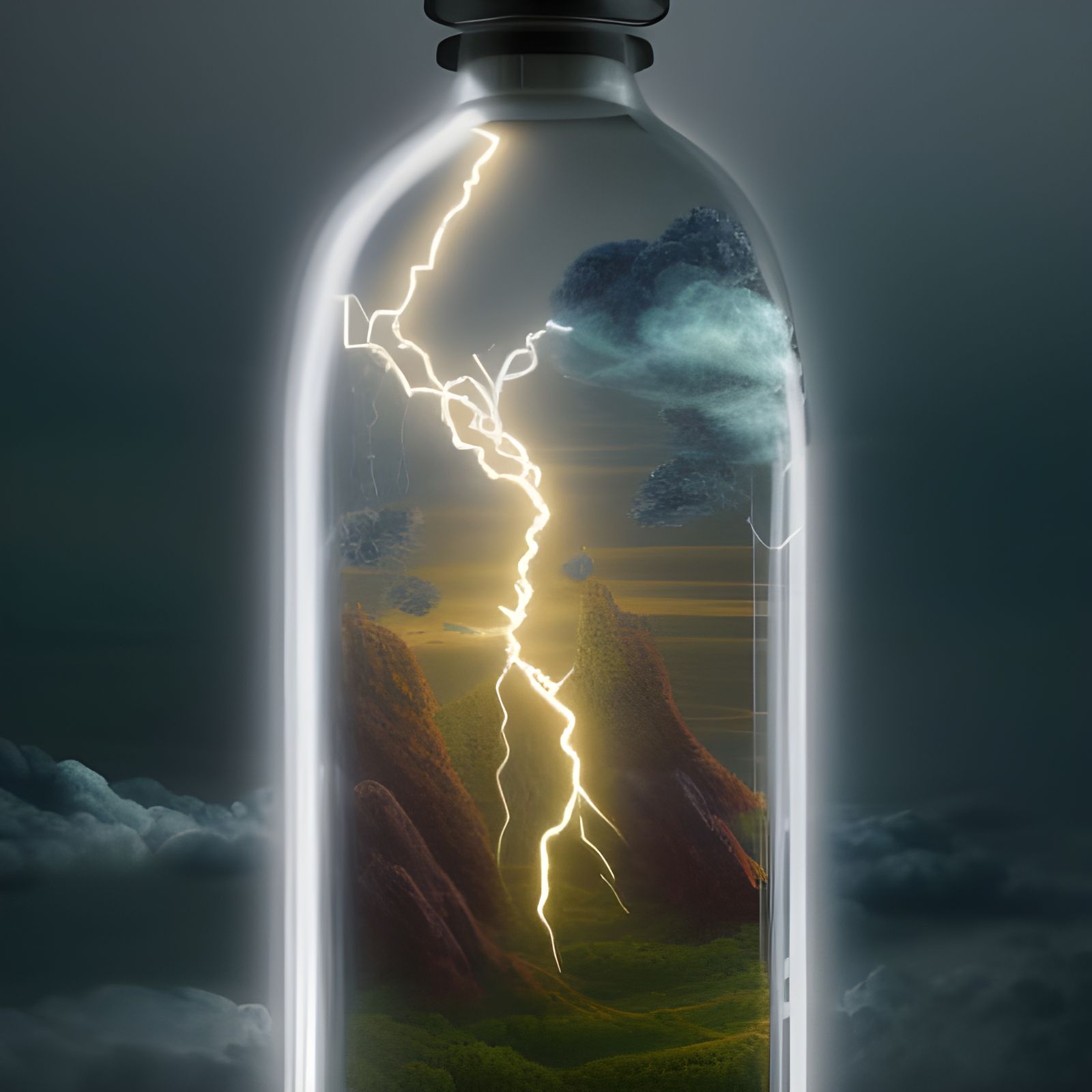 Lightning in a Bottle - AI Generated Artwork - NightCafe Creator