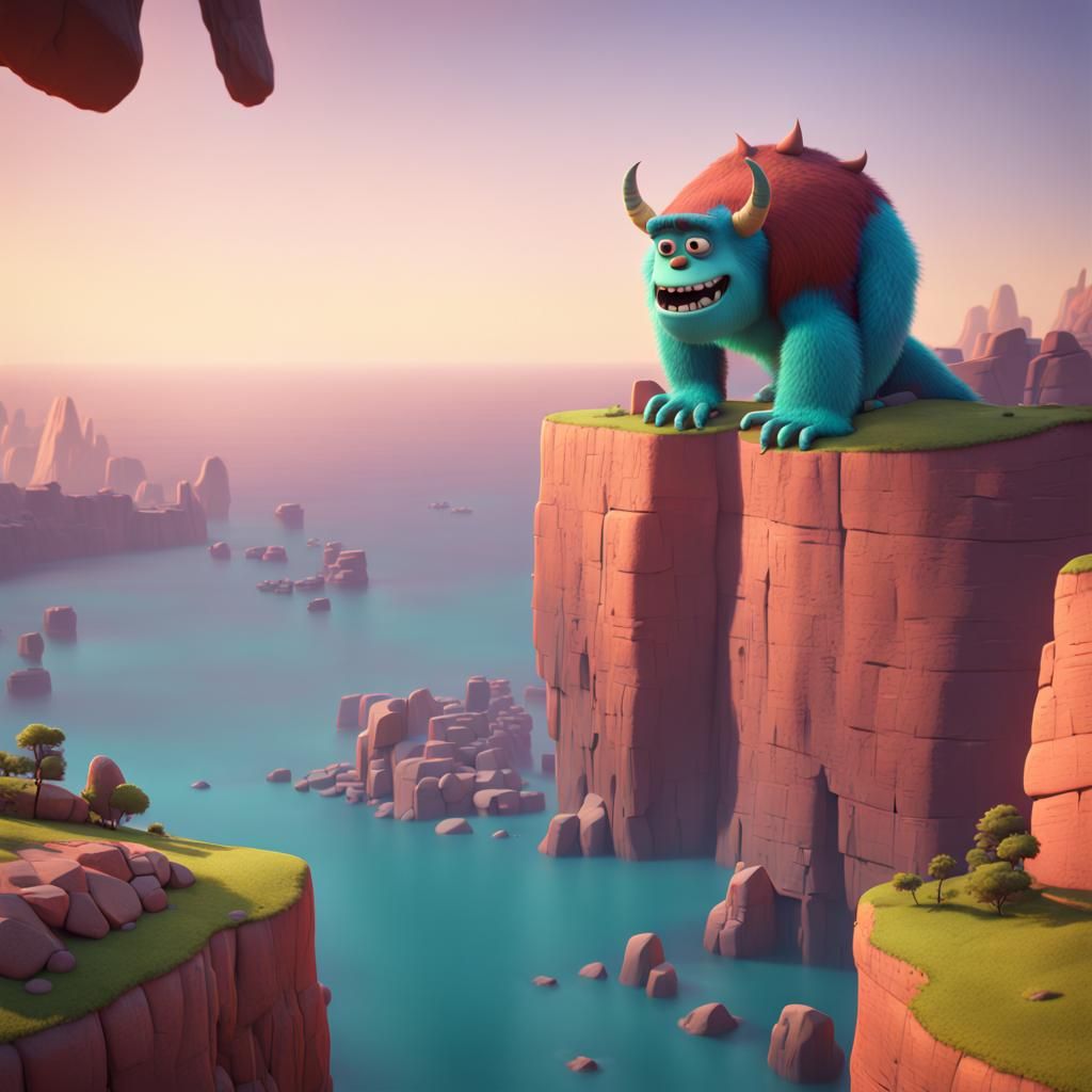The Monster Cliff - AI Generated Artwork - NightCafe Creator