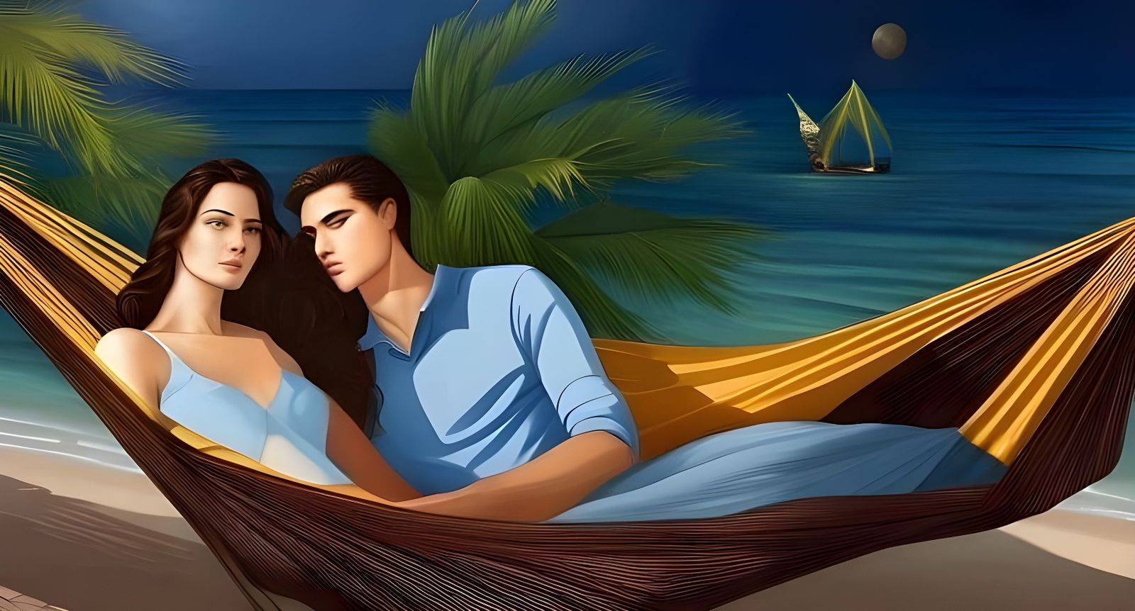 Hammock Time - AI Generated Artwork - NightCafe Creator