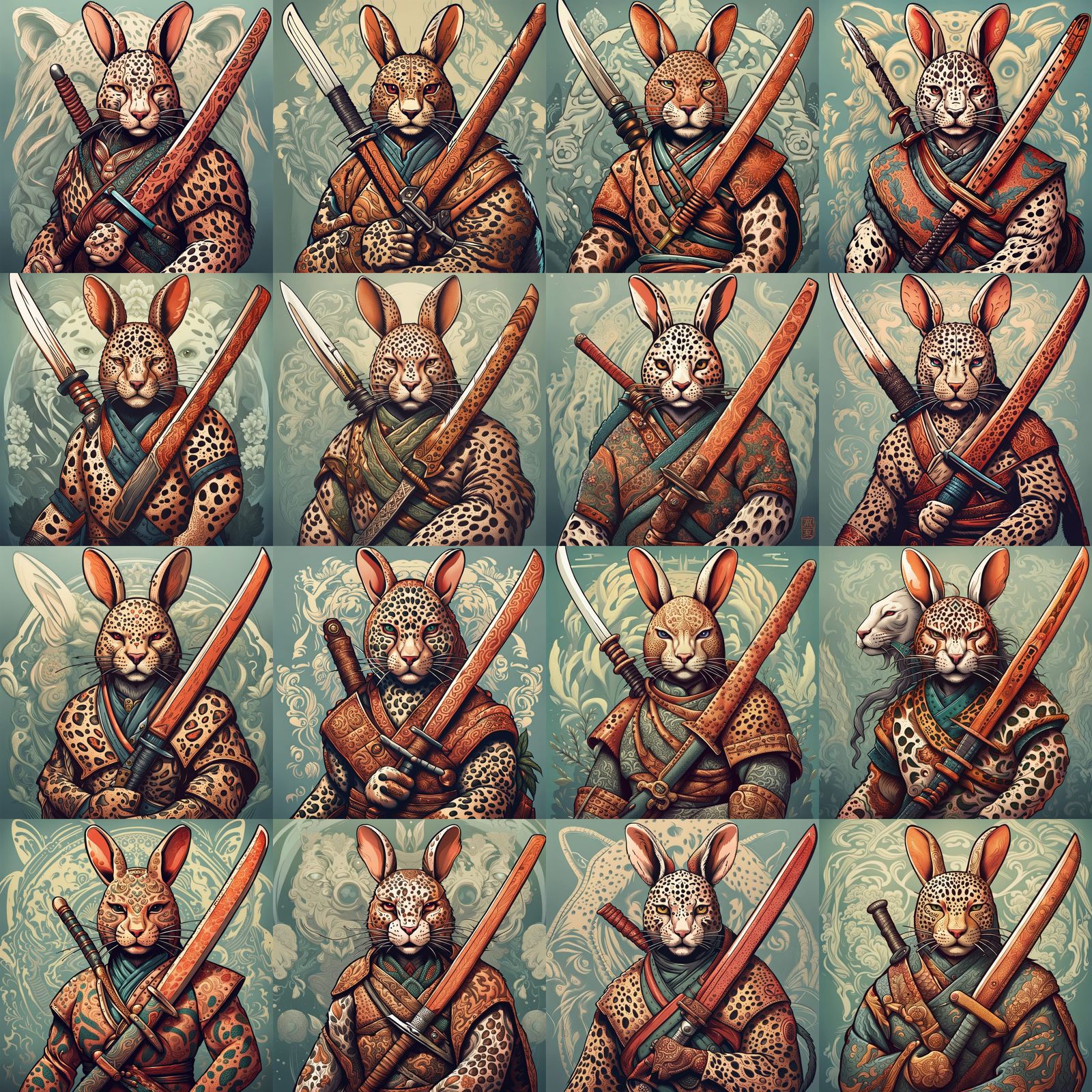 Clan of the Rabbit Warriors - AI Generated Artwork - NightCafe Creator