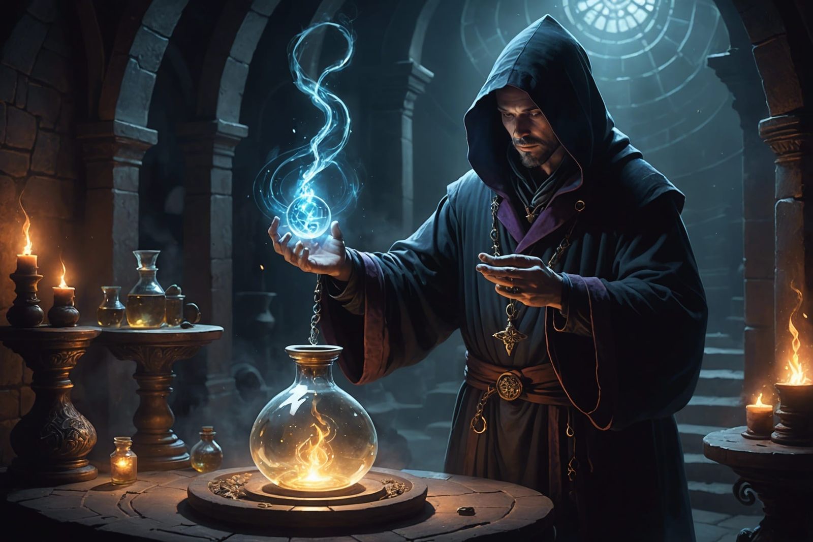 Magic of alchemy - AI Generated Artwork - NightCafe Creator