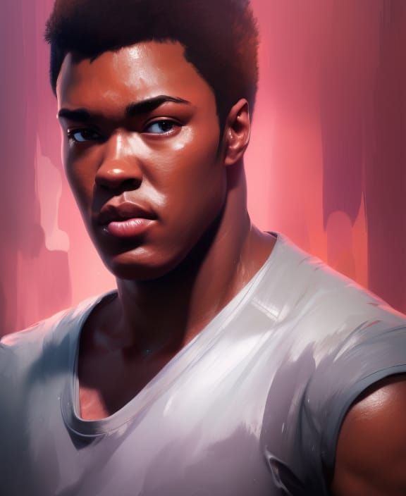Cassius Clay, head and shoulders portrait, 8k resolution concept art ...