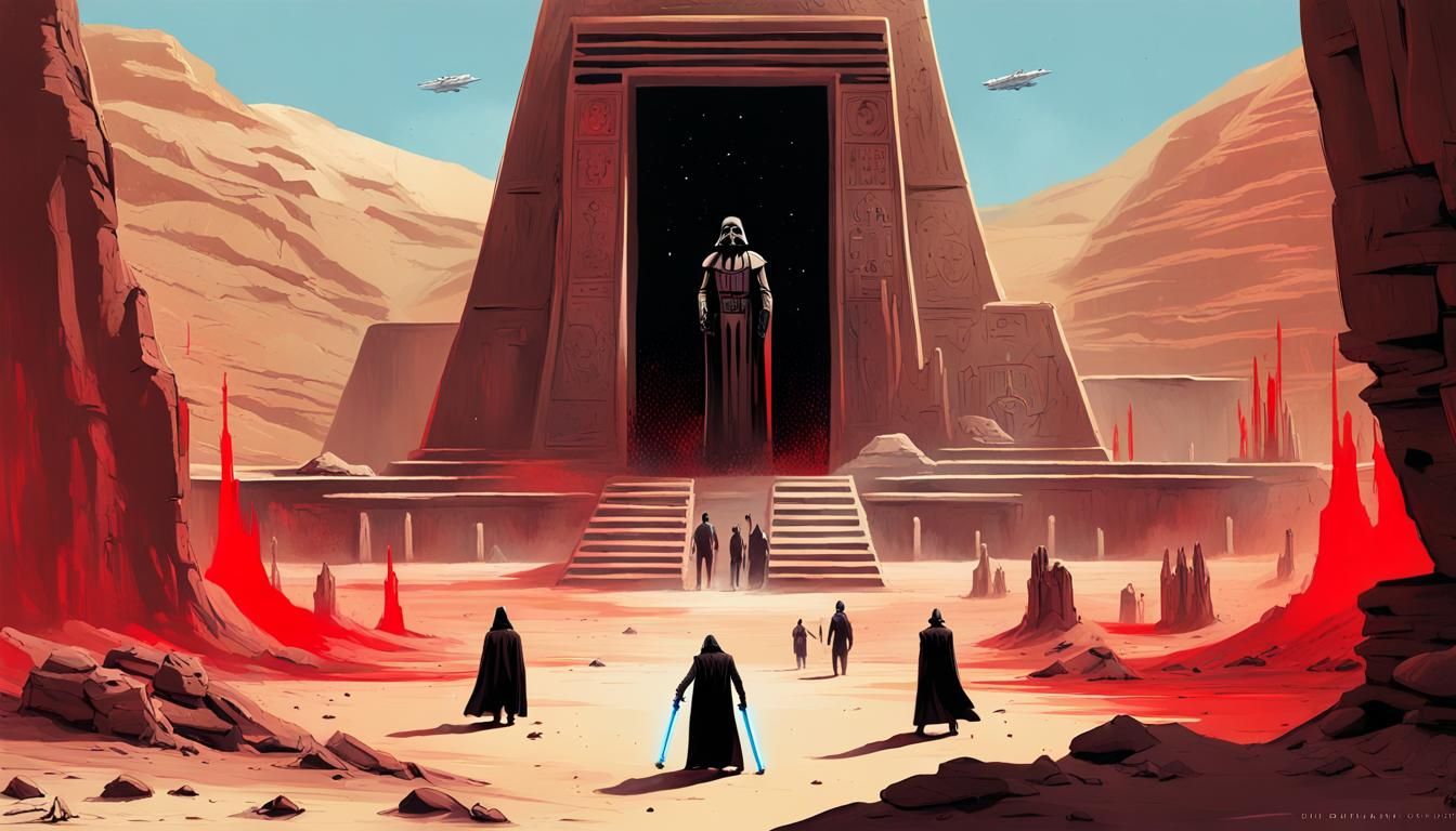 Valley of the Dark Lords in the sith planet of Korriban (Star Wars ...