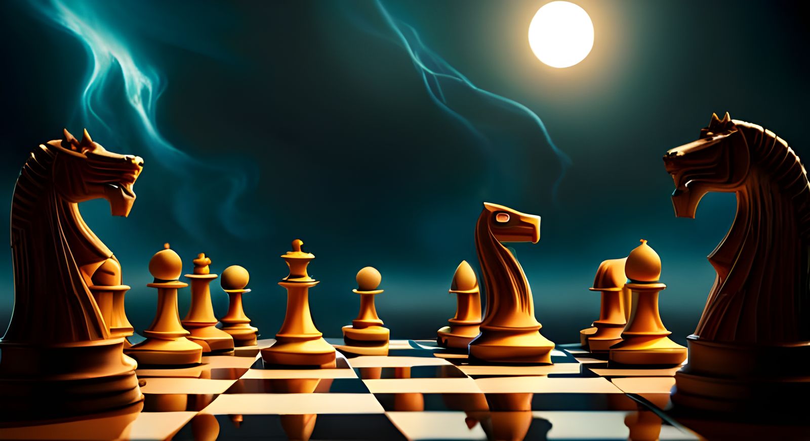 A Chess Game - AI Generated Artwork - NightCafe Creator