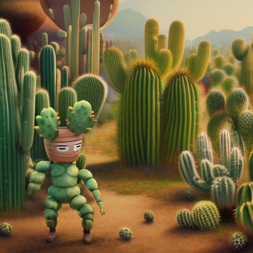 Cactus Avatar - AI Generated Artwork - NightCafe Creator