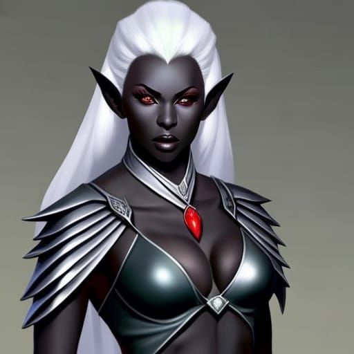 Drow Woman - AI Generated Artwork - NightCafe Creator