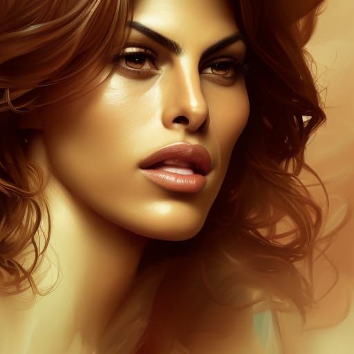 Eva Mendes :) - AI Generated Artwork - NightCafe Creator