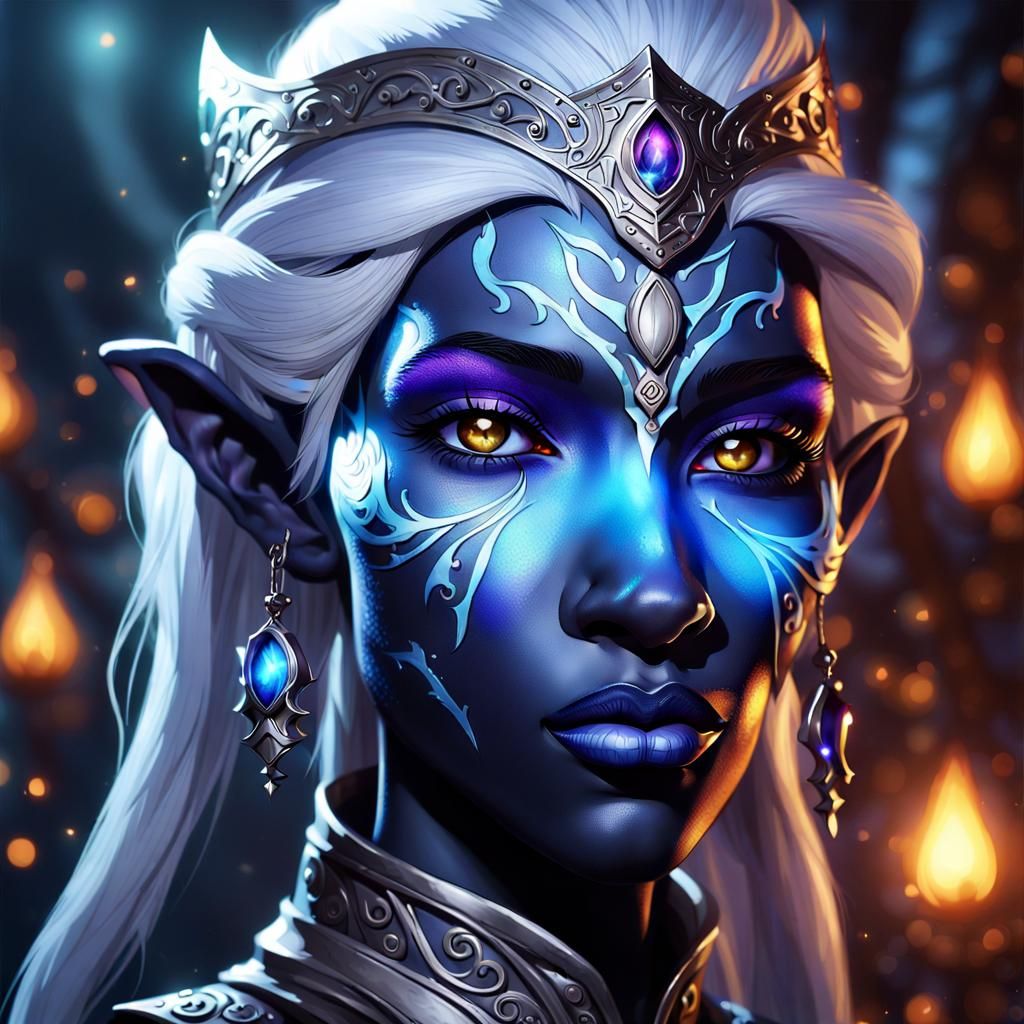 Captivating Drow - AI Generated Artwork - NightCafe Creator