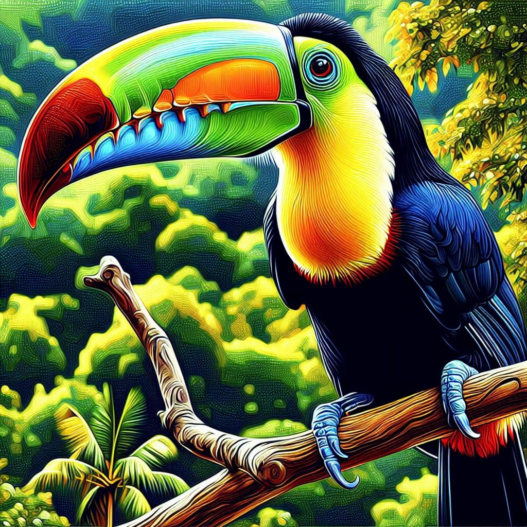 Keel-billed Toucan - AI Generated Artwork - NightCafe Creator