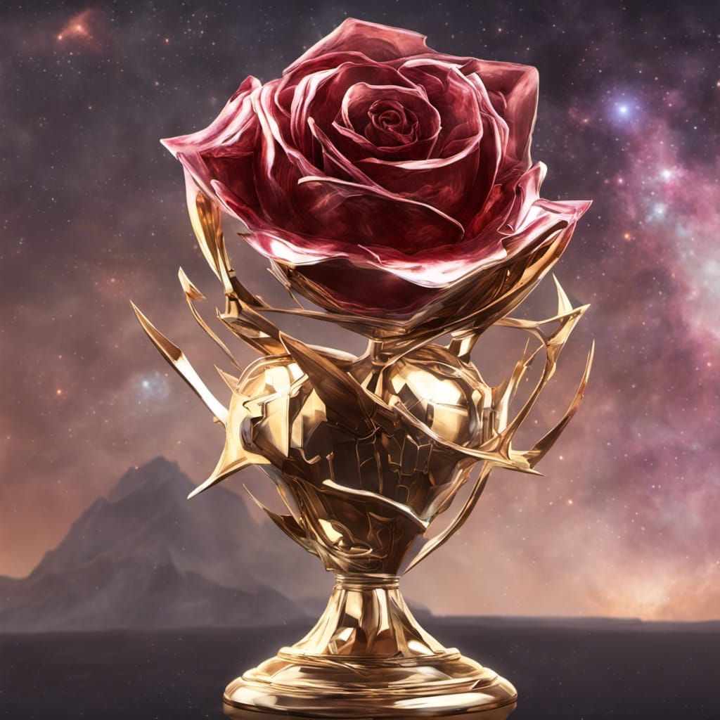 Rose Trophy - AI Generated Artwork - NightCafe Creator