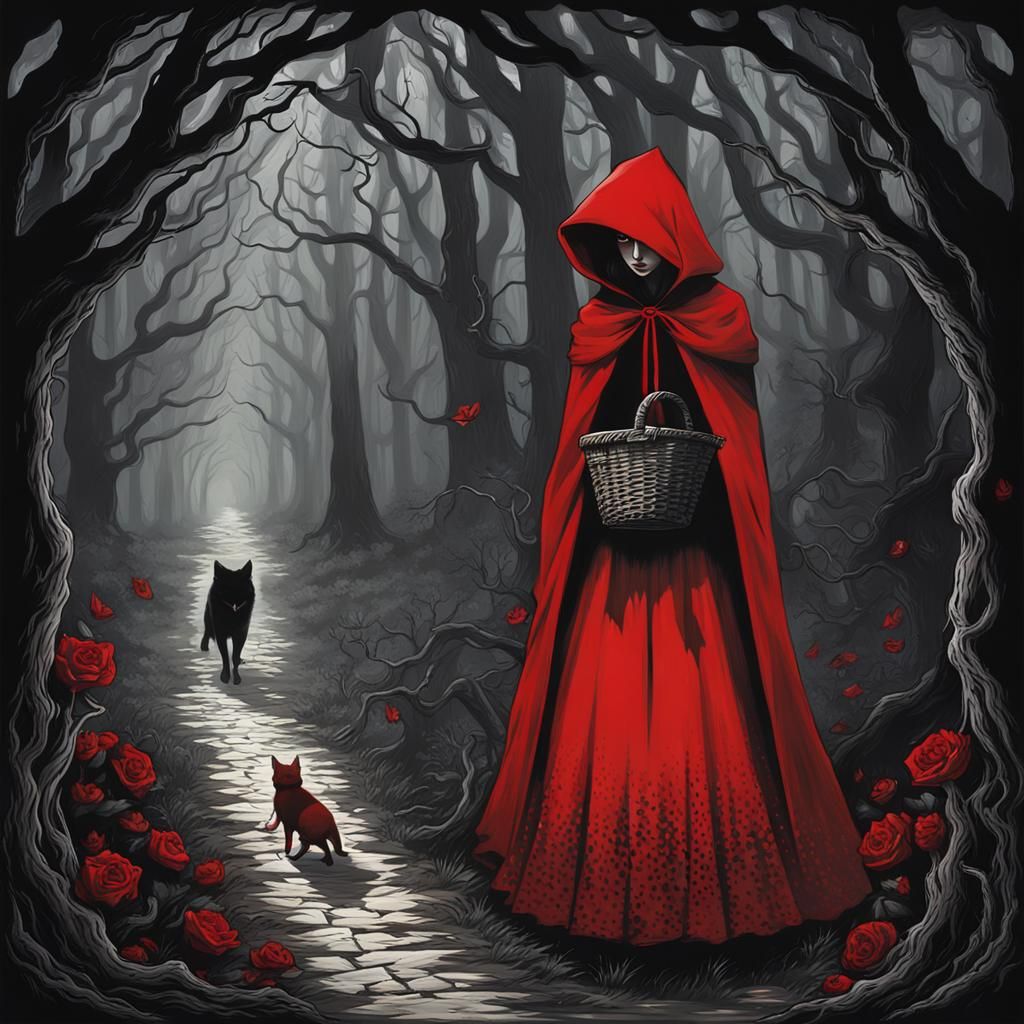 Little Red Riding Hood. - AI Generated Artwork - NightCafe Creator