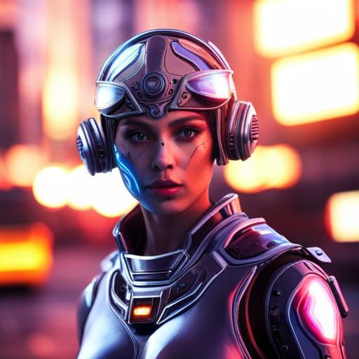 Cyborg Girl - AI Generated Artwork - NightCafe Creator