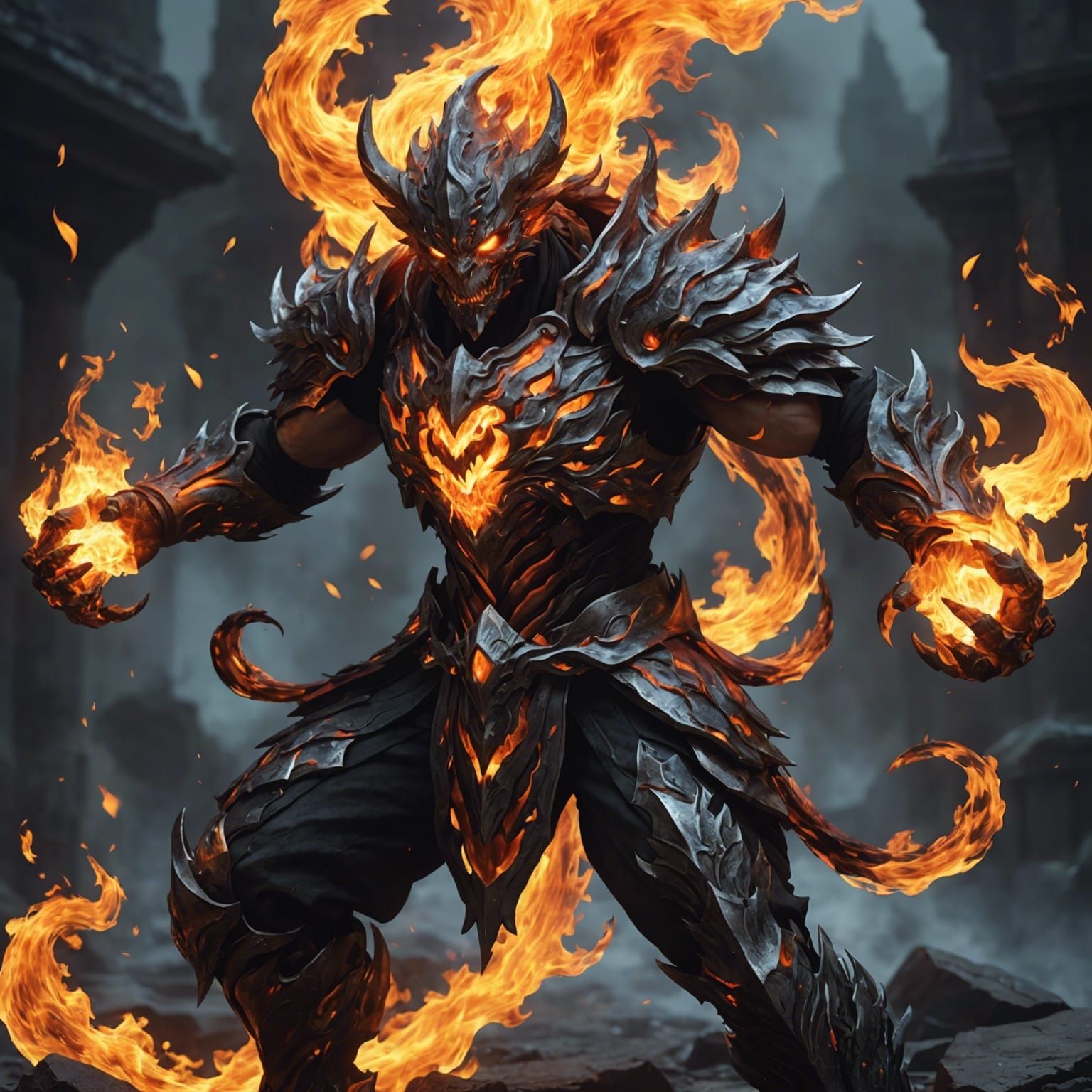 Fire Elemental - AI Generated Artwork - NightCafe Creator