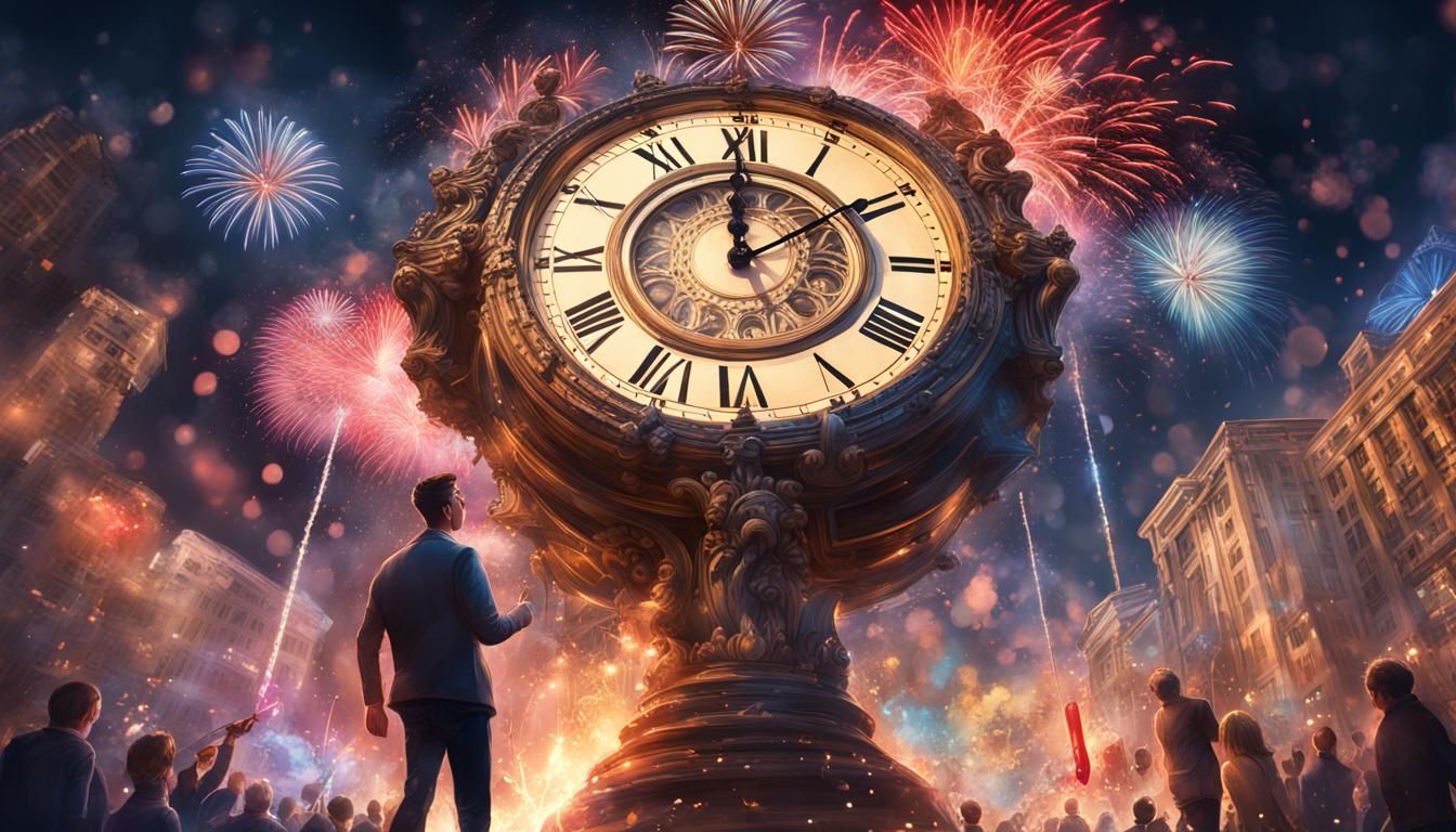 Countdown to Midnight - AI Generated Artwork - NightCafe Creator