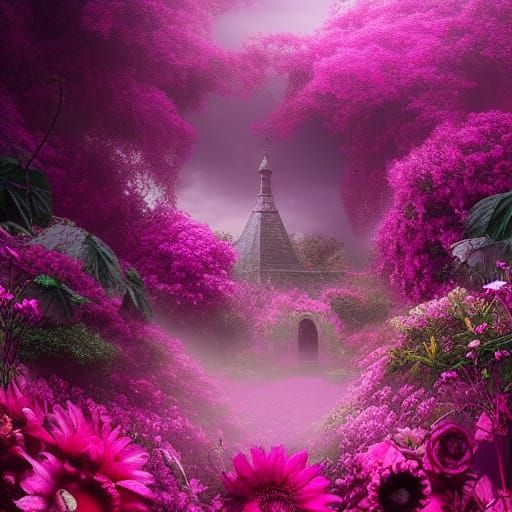 Magenta Magic - AI Generated Artwork - NightCafe Creator