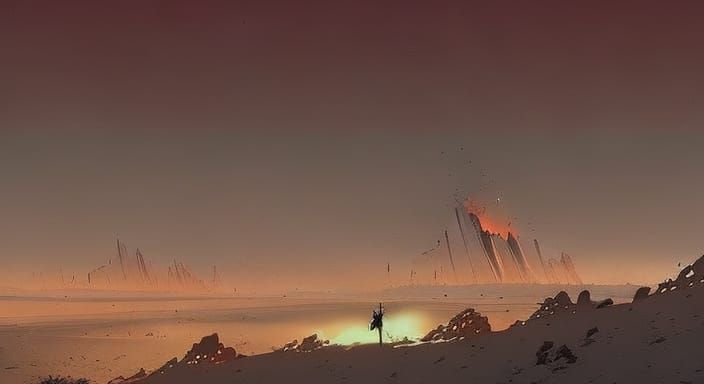 16k resolution, art by Ismail Inceoglu and Yoshitaka Amano. A mystical ...