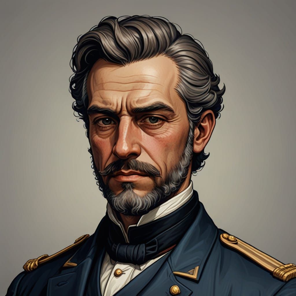 Aeneas Coffey Portrait in Anno 1800 Icon Style - AI Art