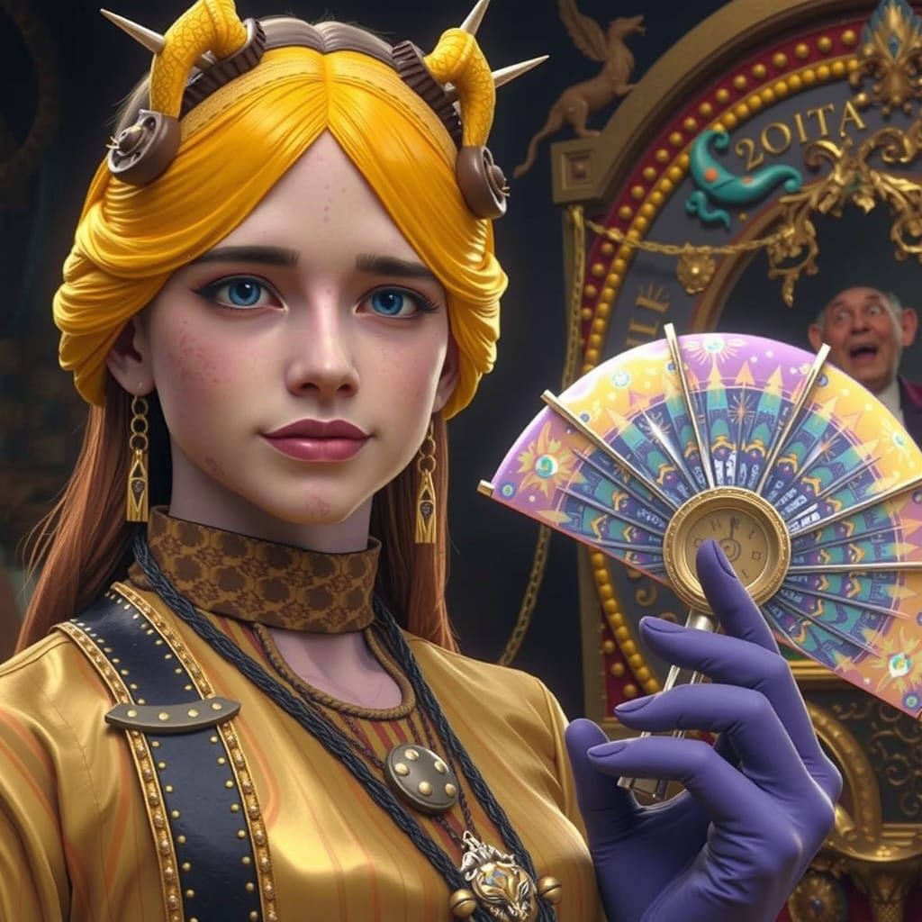 Strange Creature in 70s Sitcom, Dark Fantasy Conce... - AI Art