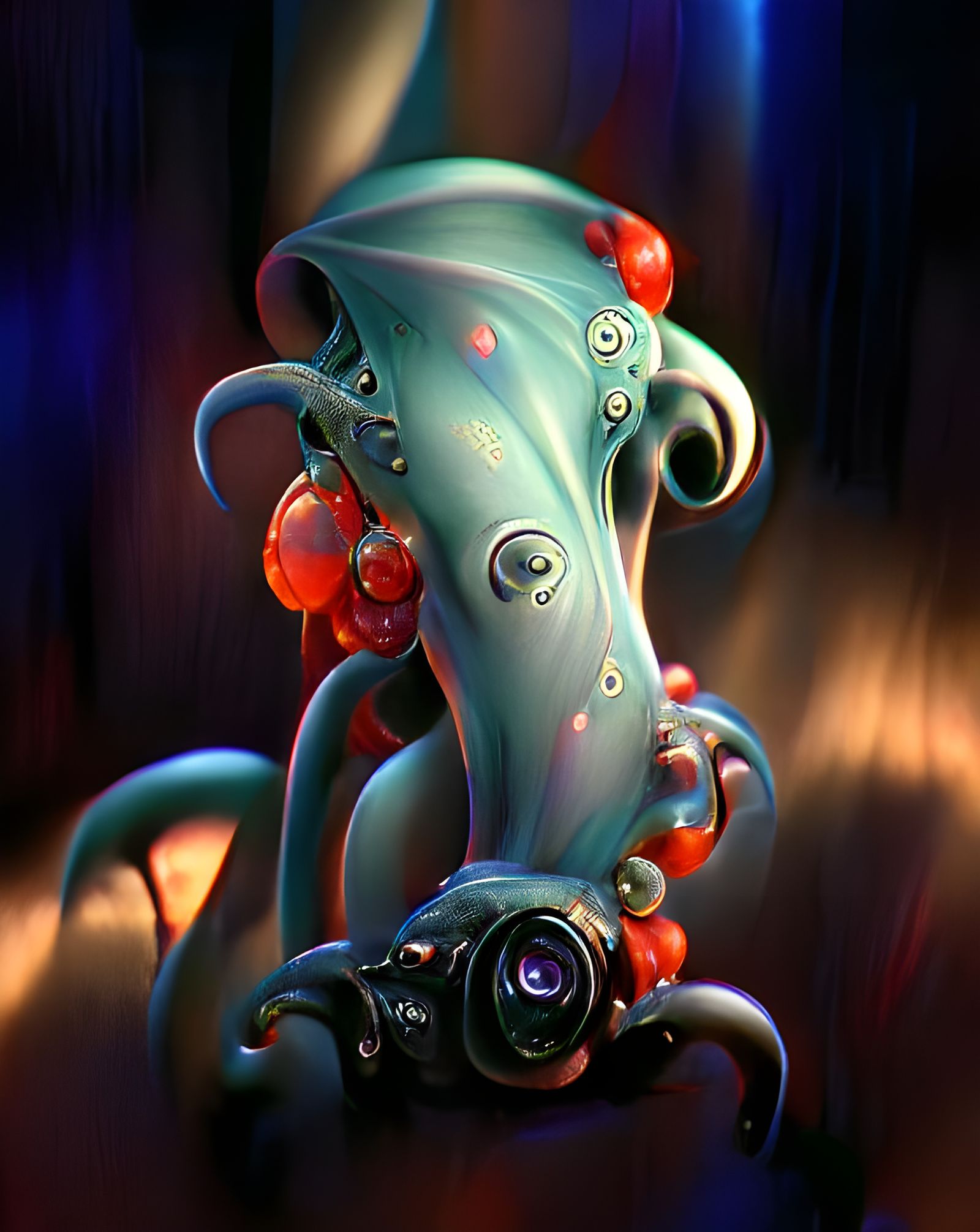 Alien Octopod - AI Generated Artwork - NightCafe Creator