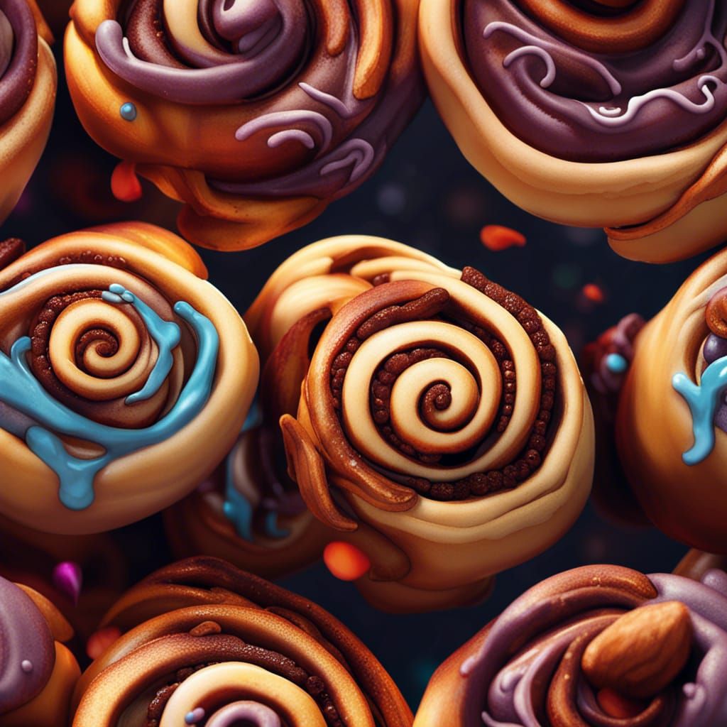 Cinnamon rolls - AI Generated Artwork - NightCafe Creator