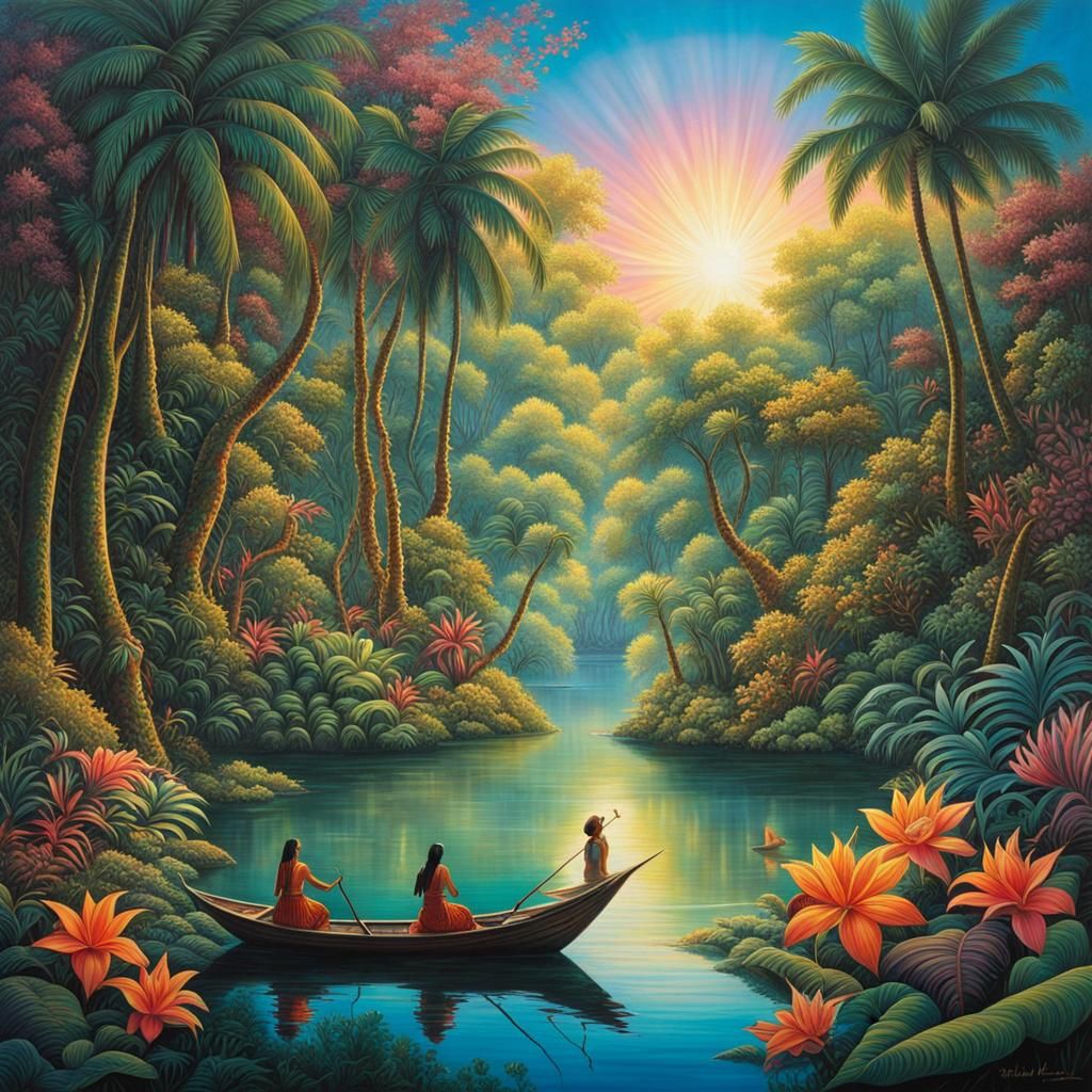 Boheꞌ Biraddali - The Celestial Maidens - AI Generated Artwork ...