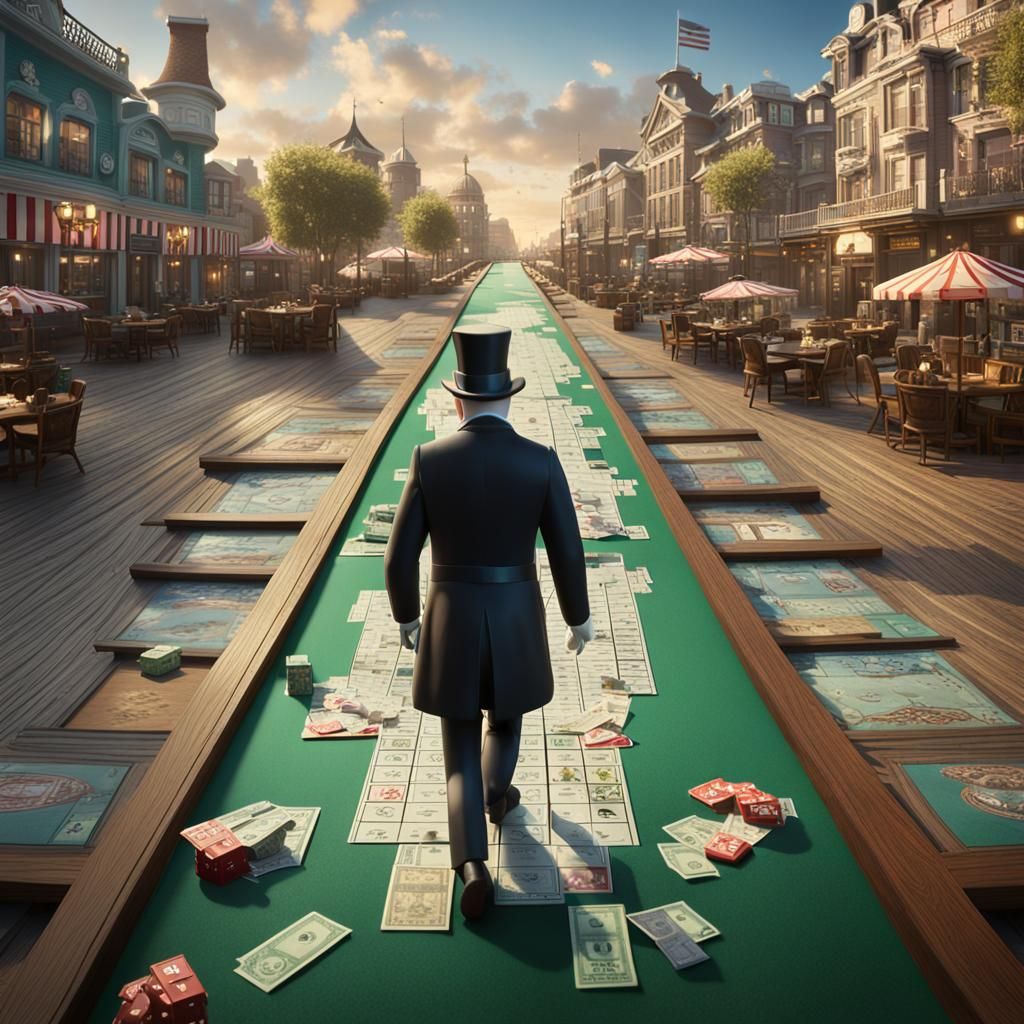 Boardwalk Monopoly - AI Generated Artwork - NightCafe Creator