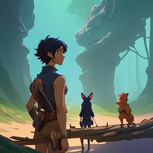 Anthropomorphic Animals and a Bounty Hunter. [LOST] - AI Generated ...