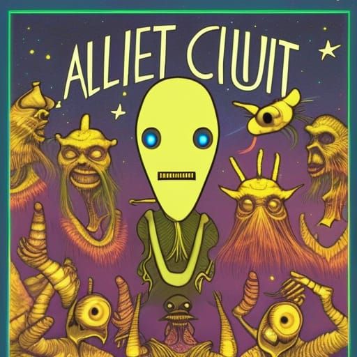 Secret Alien Cult - AI Generated Artwork - NightCafe Creator