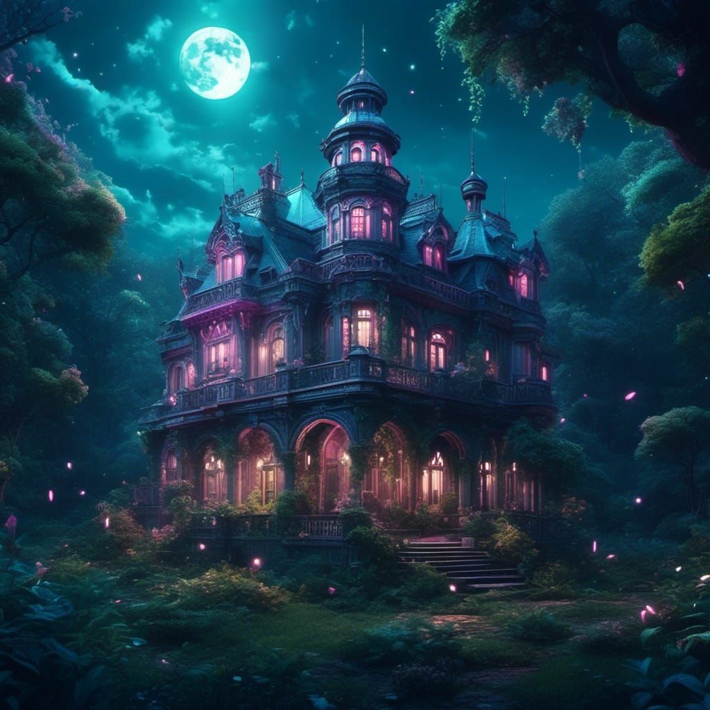 The Happy Haunted House - AI Generated Artwork - NightCafe Creator