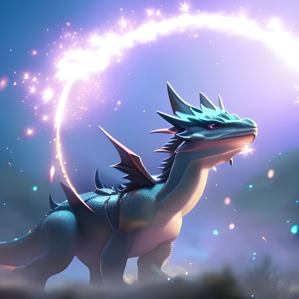 Sparkle Dragon - AI Generated Artwork - NightCafe Creator