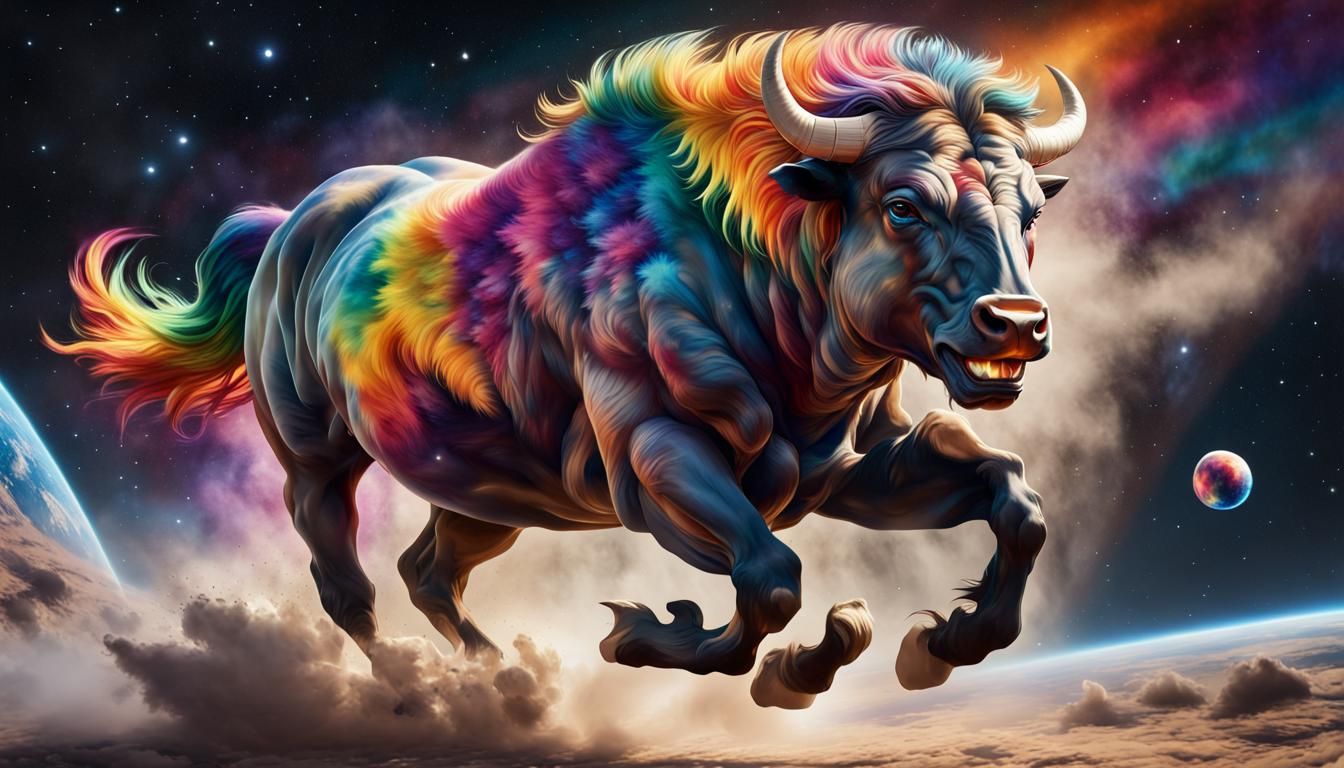 Celestial Bull - AI Generated Artwork - NightCafe Creator