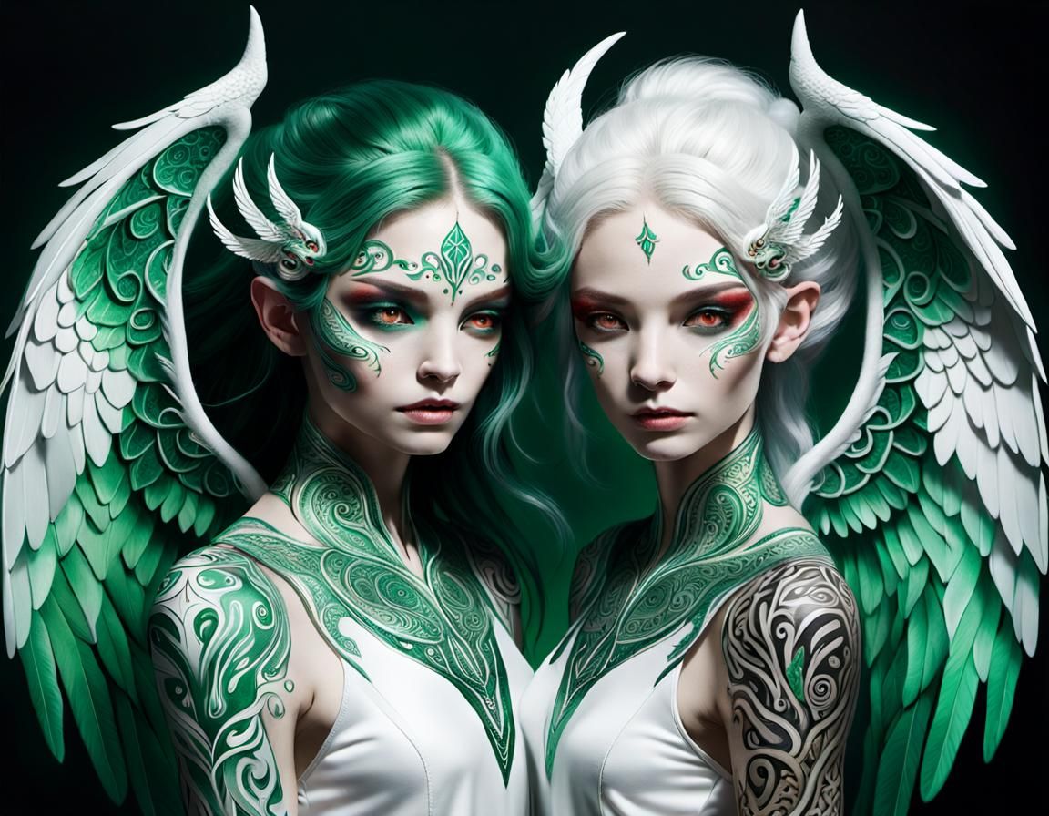 Sisters of Sin - AI Generated Artwork - NightCafe Creator