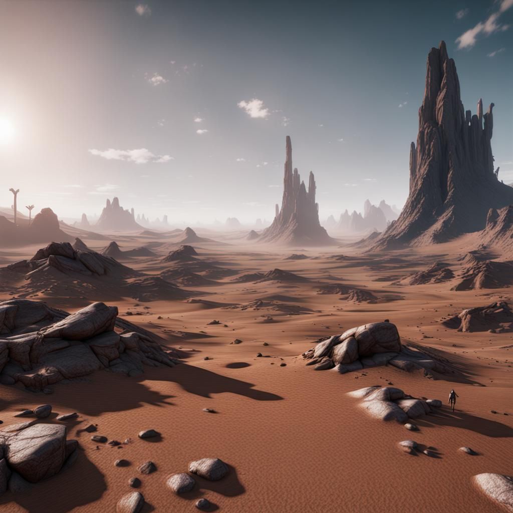 Desolate hellscape Unreal engine 5 8k hdr vivid - AI Generated Artwork ...