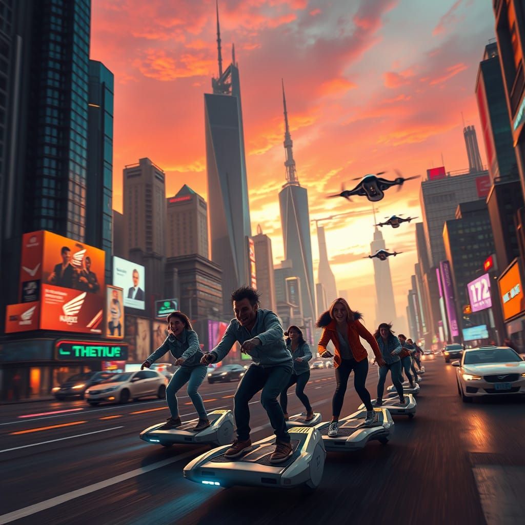 Hoverboard racing - Hoverboard racing