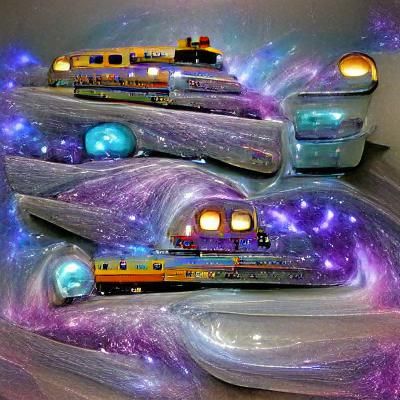 Intergalactic Space Express Train - AI Generated Artwork - NightCafe ...