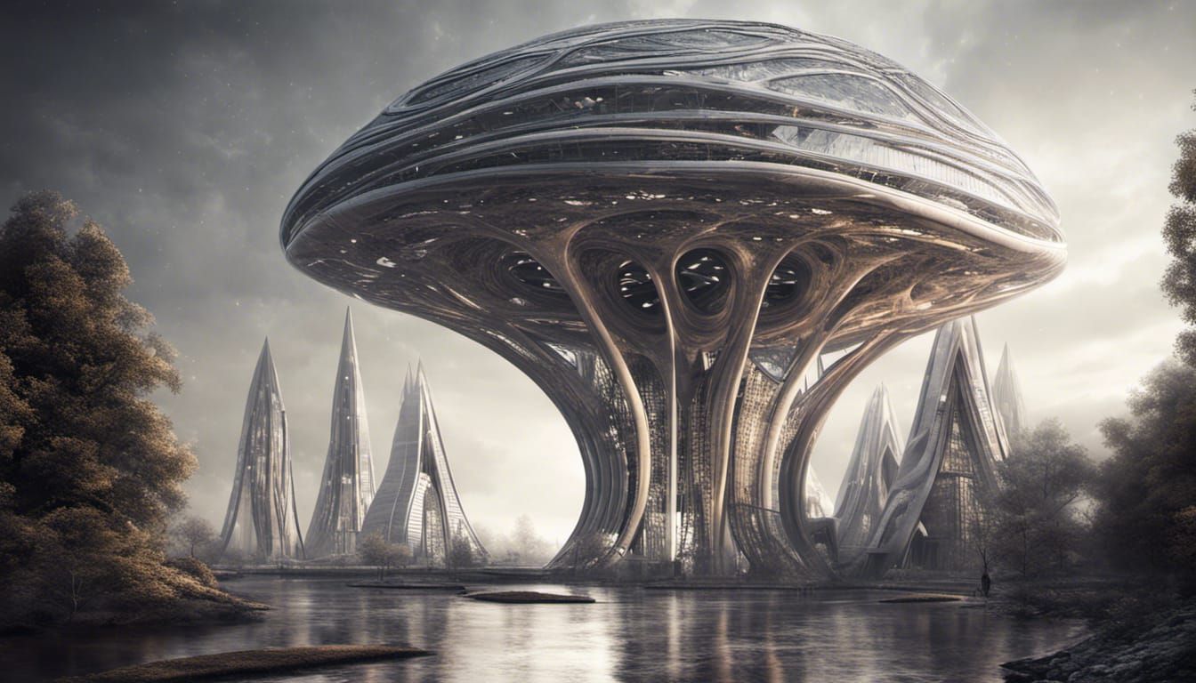 Alien Architecture Challenge Winning Image - AI Generated Artwork ...