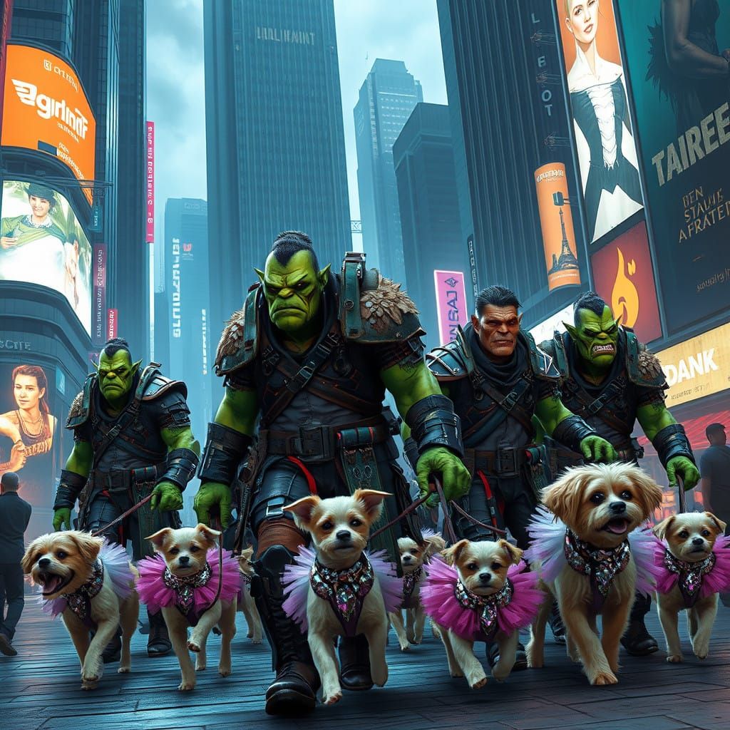 The Dog Walkers of the Future! - Sci-Fi Orcs in Dystopian Me...
