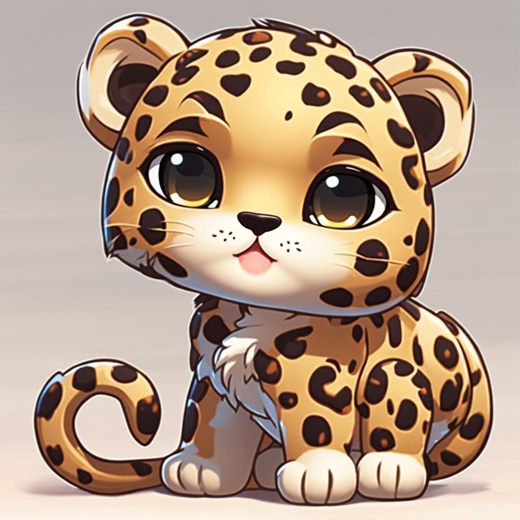 Chibi Leopard - AI Generated Artwork - NightCafe Creator
